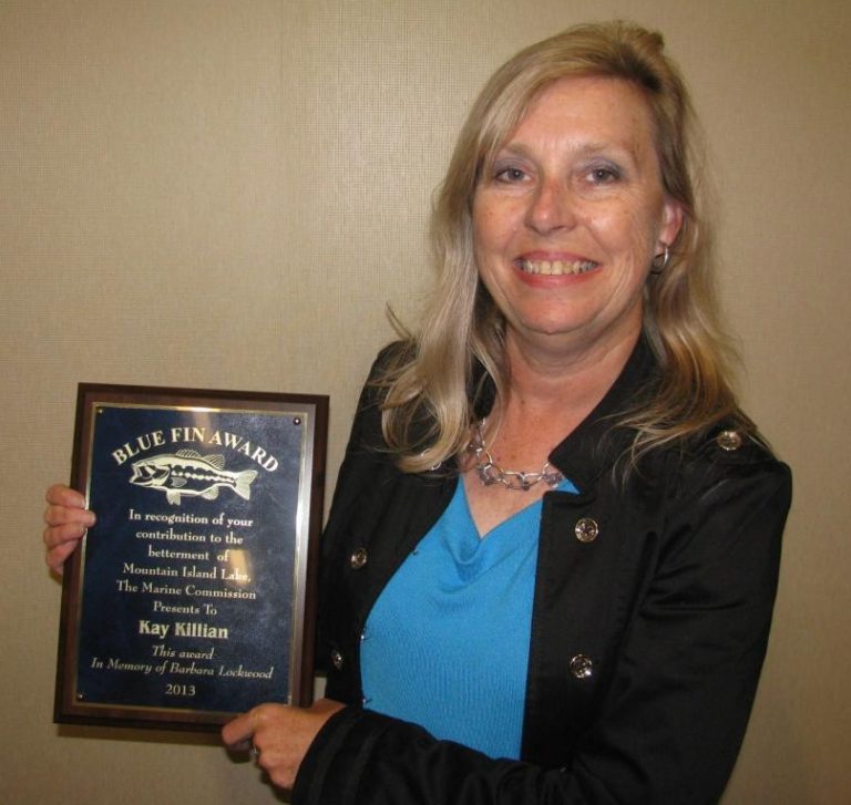CLC Landowner Kay Killian Receives Blue Fin Award | Catawba Lands ...